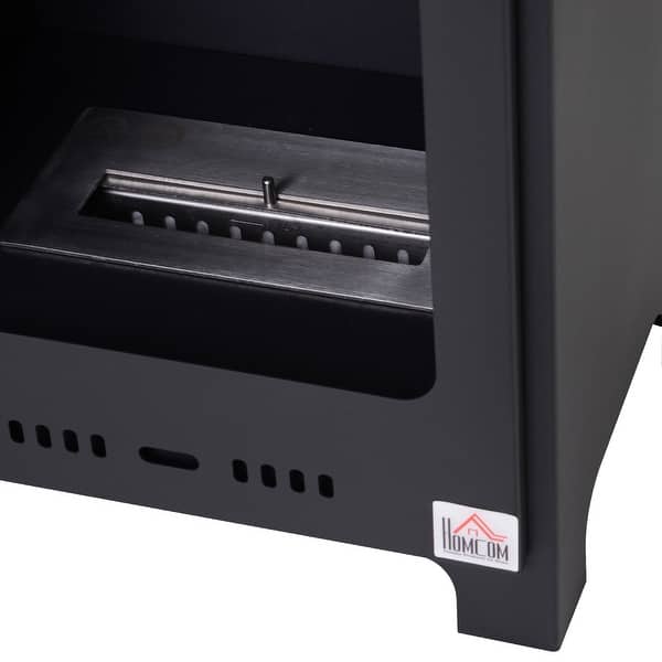 HOMCOM Ethanol Fireplace, 19.75" Freestanding Fireplace Stove with ...