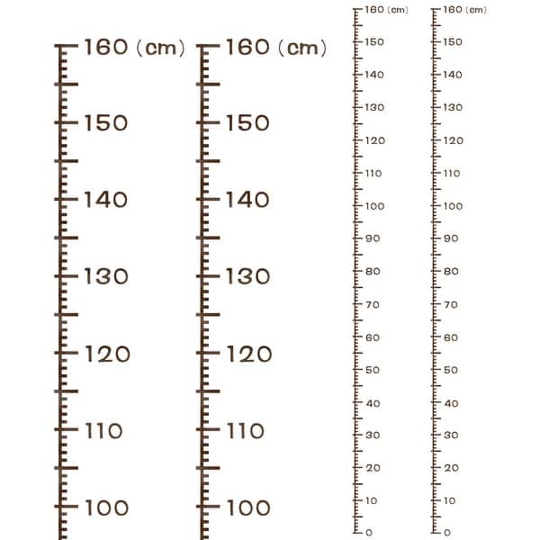 2set Height Chart Ruler 160cm Metric System PVC with Transfer Film ...