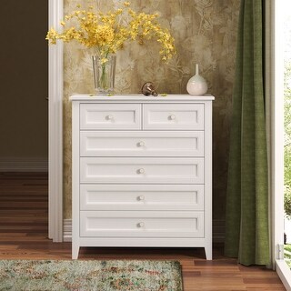 Modern Dresser for Bedroom, 6 Drawer Dresser Tall Dresser, Wood ...