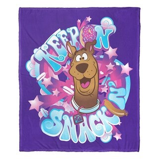 Warner Brothers Scooby Doo Keep Snackin' Silk Touch Throw Blanket - Bed ...