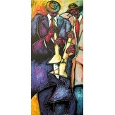 ''Competition'' by Kennith Humphrey Jazz Art Print (30.5 x 13 in ...