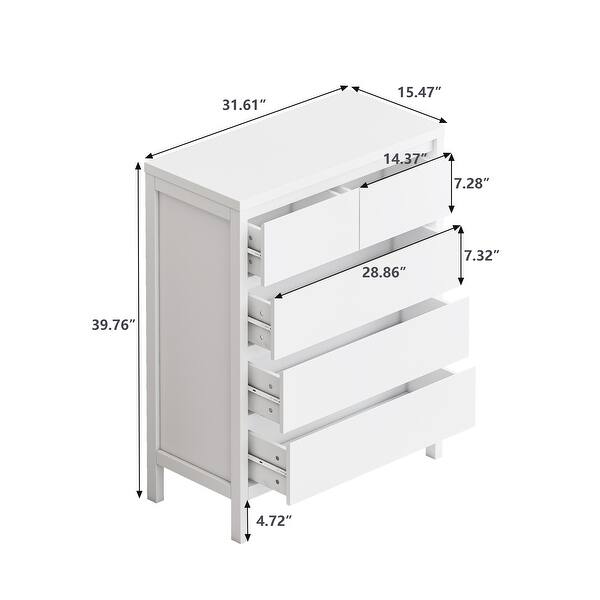 5-Drawer MDF Storage Cabinet - Bed Bath & Beyond - 39467688