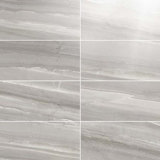 Porto 12x24 Alaska Grey Glossy Porcelain Tile - Floor & Wall - Large ...