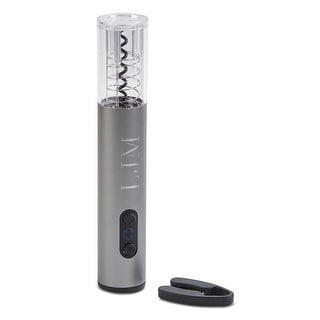 Curata Stainless Steel/Aluminum Electric Wine Bottle Opener with Foil ...