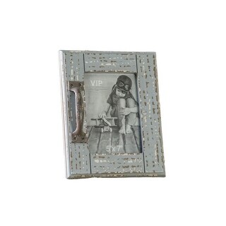 10" Blue and White Distressed Rectangular Photo Frame - other-frame ...