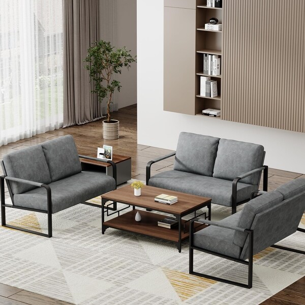 Loveseat Couch Bench Settee for Living Room Upholstered Small Sofa Couch PU Leather Banquette Lounge Bench for Dining Room Bed Bath Beyond 37962528