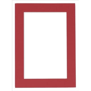 8x12 Mat Bevel Cut for 6x9 Photos - Acid Free Deep Red Precut Matboard ...