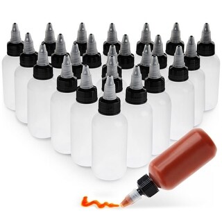 24-Pack 2oz Squeeze Bottles with Caps - Bed Bath & Beyond - 40864541