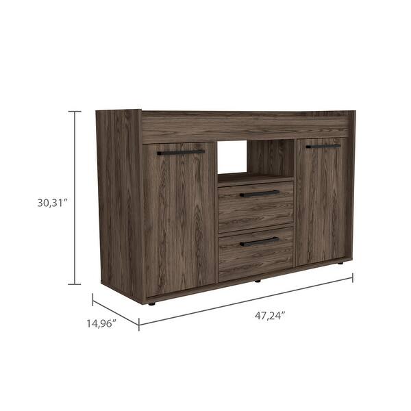 2-Drawer Sideboard with two large drawers and two cabinets with ...