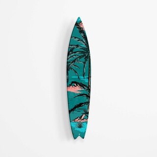 Summer Island Acrylic Surfboard Wall Art - Bed Bath & Beyond - 37631986