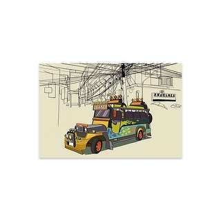 Philippines - Jeepney Print On Acrylic Glass by 5by5collective - Bed ...