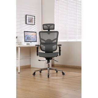 Multifunctional Mesh Office Chair - Adjustable Backrest Height, Lumbar ...