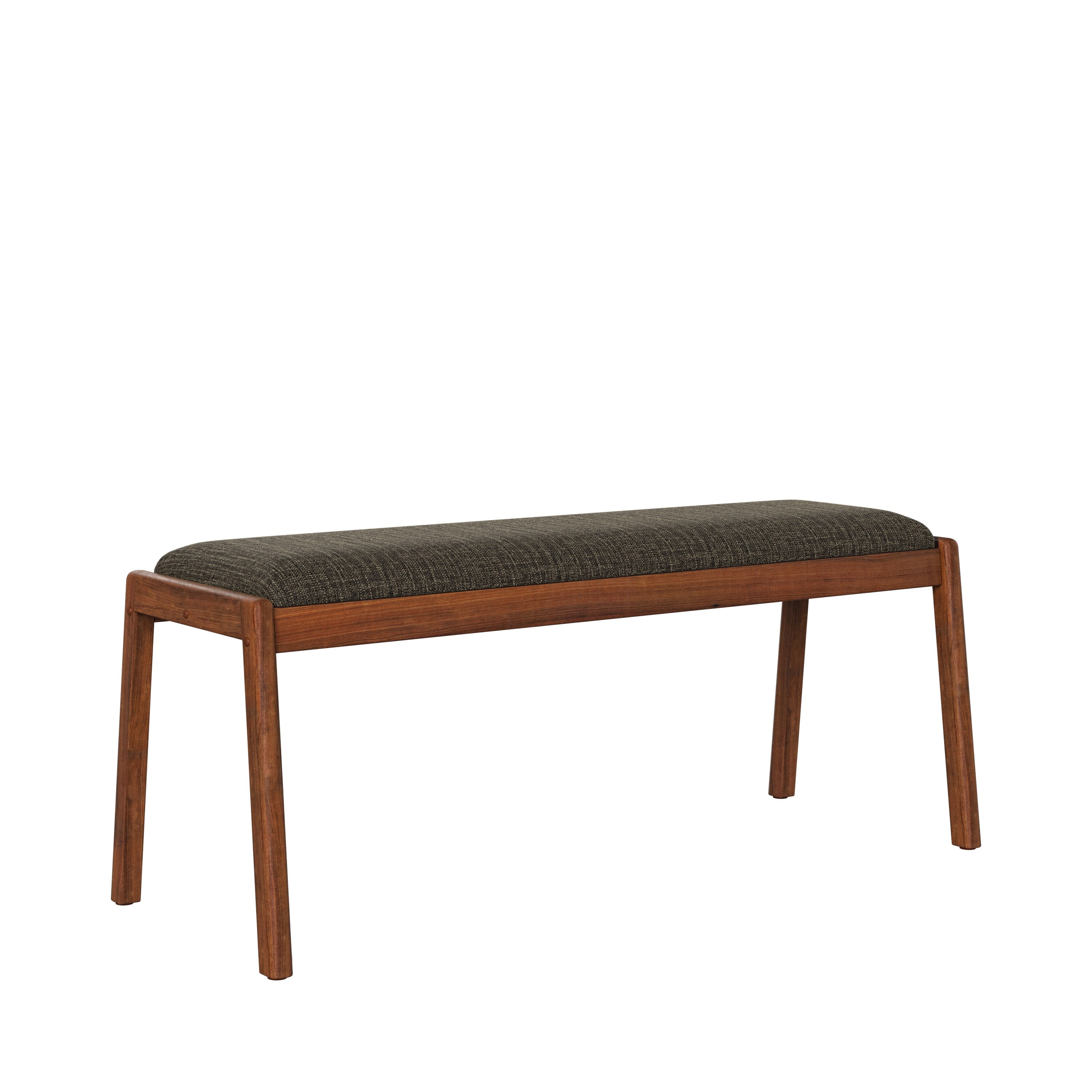 Carson carrington comiskey cherry finish arm dining bench with back store