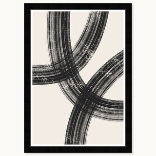 Wynwood Studio Smooth Strokes Ii Framed Boho Minimalist Abstract Prints ...