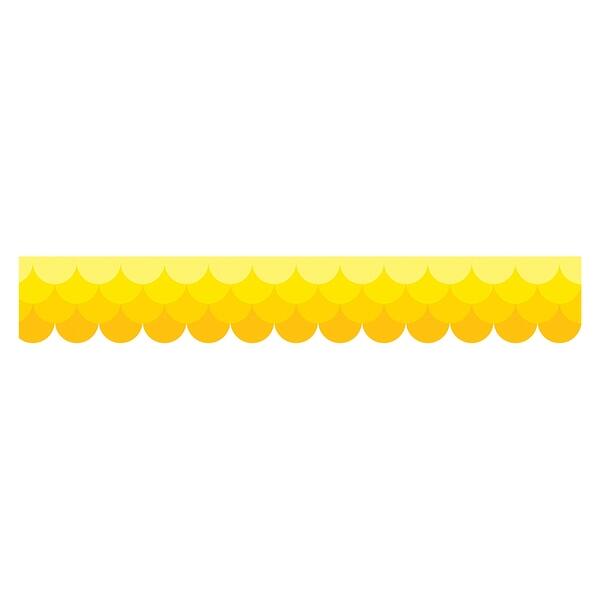Ombre Yellow Scallops Borders - Bed Bath & Beyond - 17103540