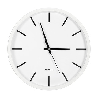 10 Inch Wall Clock, Quartz Battery Operated Silent Round Wall Clocks ...