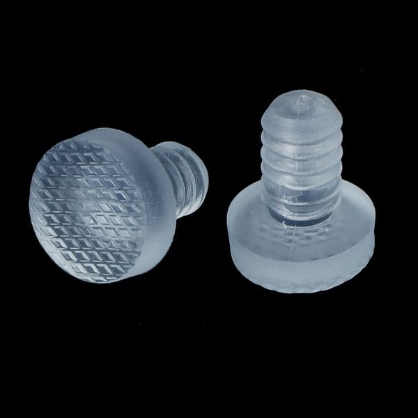 8mm T Shape Rubber Clear Soft Stem Bumpers Glide Sealling Cap Clear ...