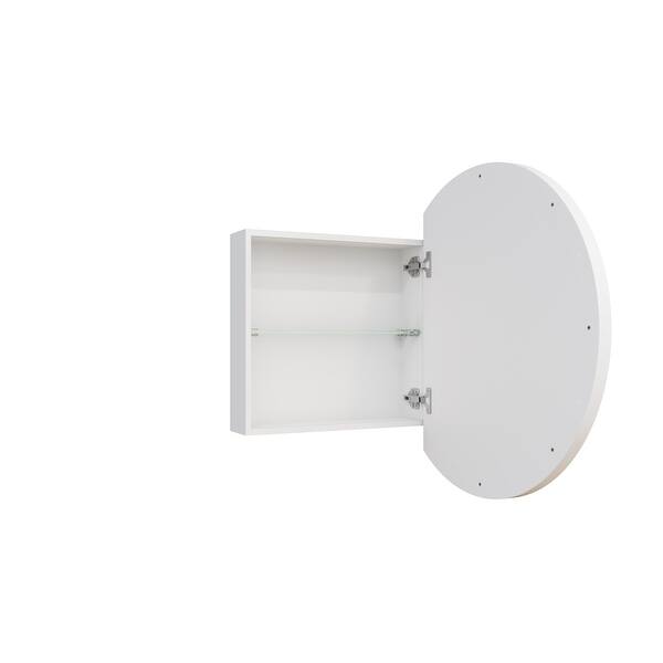 One Door Steel Frame Round Shape Medicine Cabinet - On Sale - Bed Bath ...