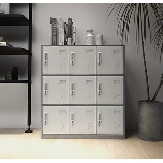 Metal Locker Storage Cabinet with 2keys and Name Tag - Bed Bath ...