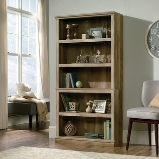 5 Shelf Bookcase Adjustable Shelves Beige - 52 x 63 - Bed Bath & Beyond ...