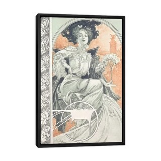iCanvas "Plate 1 from 'Documents Decoratifs', 1902 " by Alphonse Mucha ...