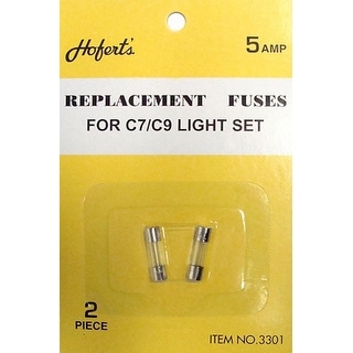 10-count Replacement Fuses for C7 or C9 Christmas Light Strings - Bed ...