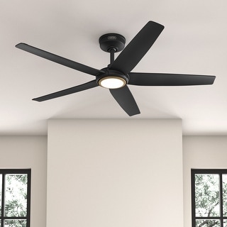 Hunter ZenTech Indoor / Outdoor 5-Blade Smart Ceiling Fan w/ LED Light ...