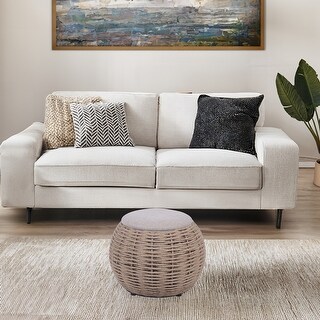 Modern Designs Boho-Inspired Woven Ottoman with Hidden Storage - Bed ...