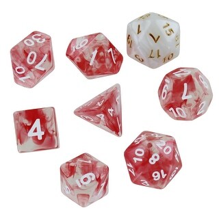 RPG Dice Set: Red Cloud Transparent Resin - Bed Bath & Beyond - 41296110