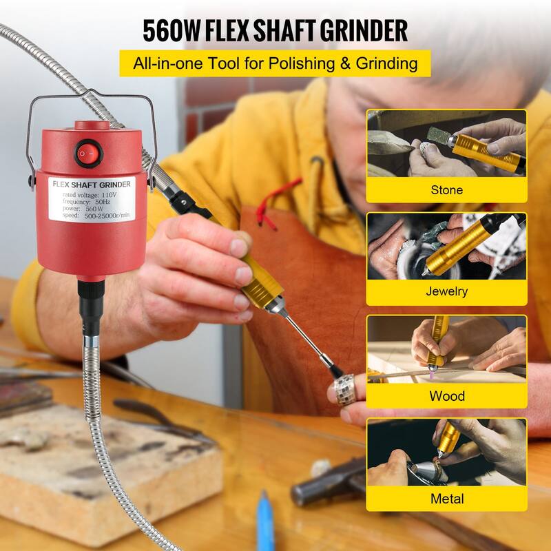 Flex Shaft Grinder 560W Rotary Tool - Overstock - 37533229