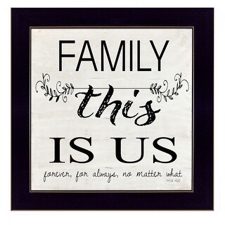 Family This Is Us Forever Black Framed Print Wall Art - Bed Bath ...
