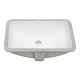Ruvati 21 x 14 inch Undermount Bathroom Vanity Sink White Rectangular ...