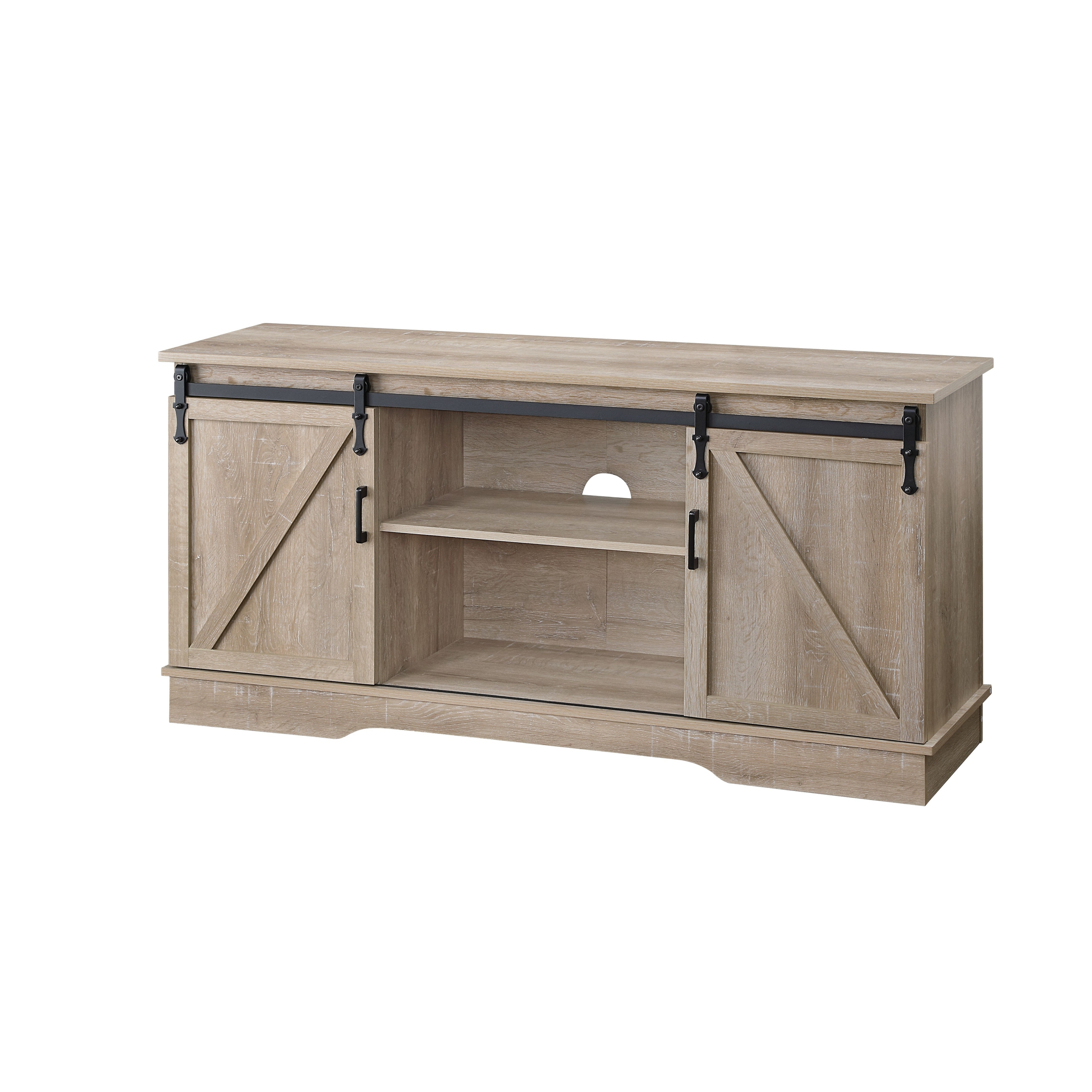 ACME Bennet TV Stand in Oak Bed Bath Beyond 31978131