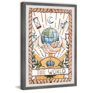 'Carry the World' Framed Painting Print - Bed Bath & Beyond - 33148327