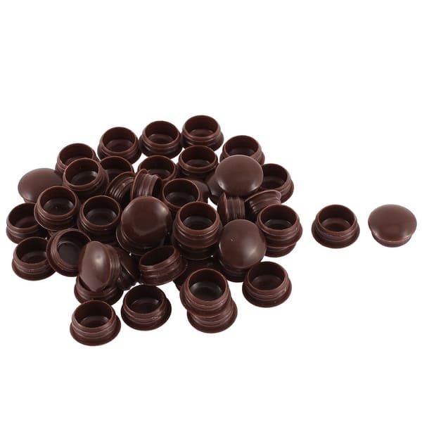 Plastic 15mm Dia Push-in Type Locking Hole Plugs Button Covers 50pcs ...