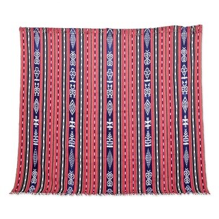 Novica Handmade Rustic Cotton Throw Blanket - Bed Bath & Beyond - 37582337