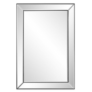 Copper Grove Mirrored Dark Bronze Frame Rectangular Wall Mirror - Bed ...