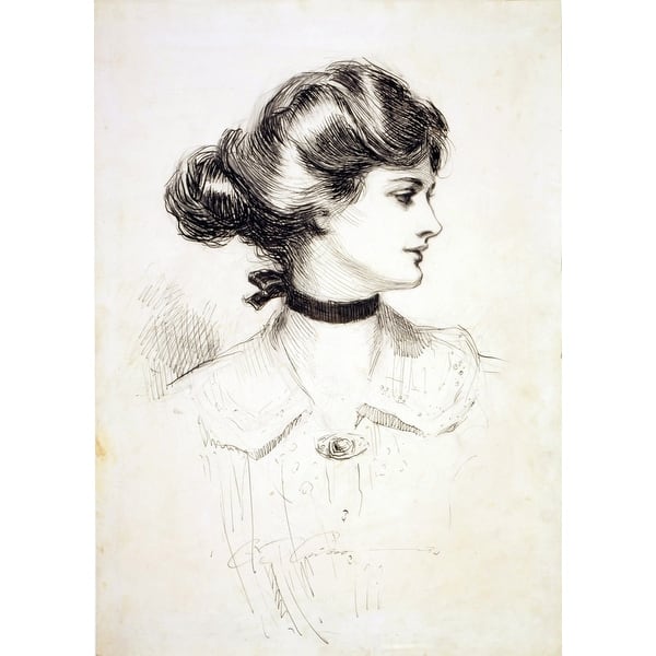 1909 Drawing By Charles Dana Gibson History - Bed Bath & Beyond - 24382885