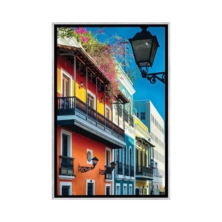 iCanvas "Colorful Spanish Colonial Houses, San Juan, Puerto Rico" by ...