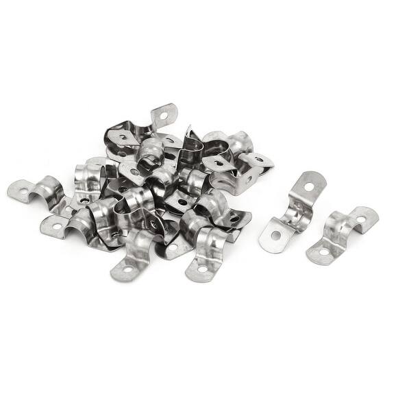 M10 201 Stainless Steel Two Hole Pipe Straps Tension Tube Clip Clamp ...