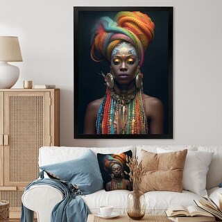 Designart "Osunmare African Rainbow Orisha Goddess I" African American ...