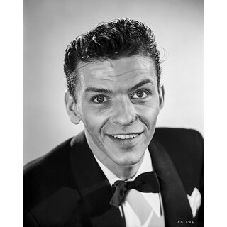 Frank Sinatra Looking Up smiling in Black Suit Photo Print - Bed Bath ...