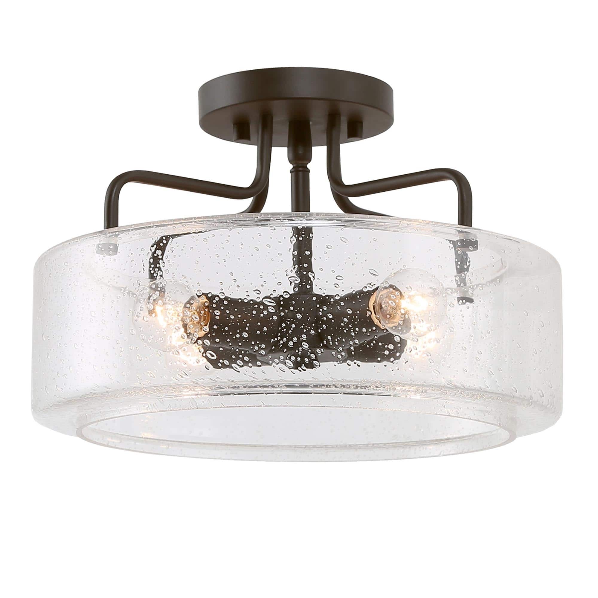 Modern Farmhouse 4-Light Semi-Flush Mount Ceiling Lights for Kitchen ...