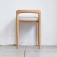 Natural Solid Beech Wood Makeup Stool, Vanity Dressing Stool, Dining ...