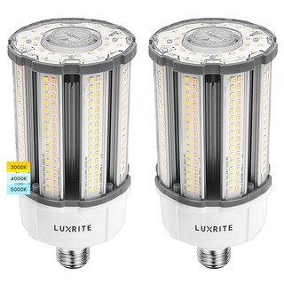 Luxrite 18W/27W/36W LED Corn Light Bulb, 150W HID Equivalent, 3 Color ...
