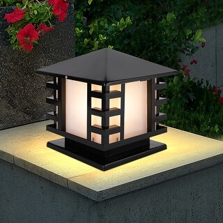 Outdoor Modern Post Light Column Pillar Lamp - Bed Bath & Beyond - 39718825