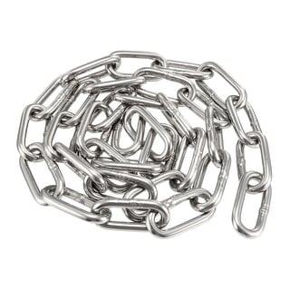 Stainless Steel 304 Hardened Proof Coil Chain 1m Length 5mm Thickness ...