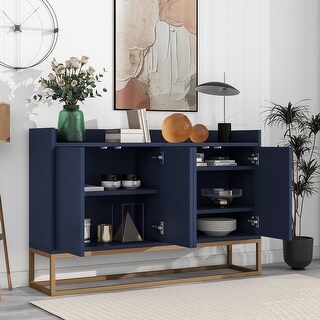 Elegant Storage Cabinet with Adjustable Shelves , Black - On Sale - Bed ...
