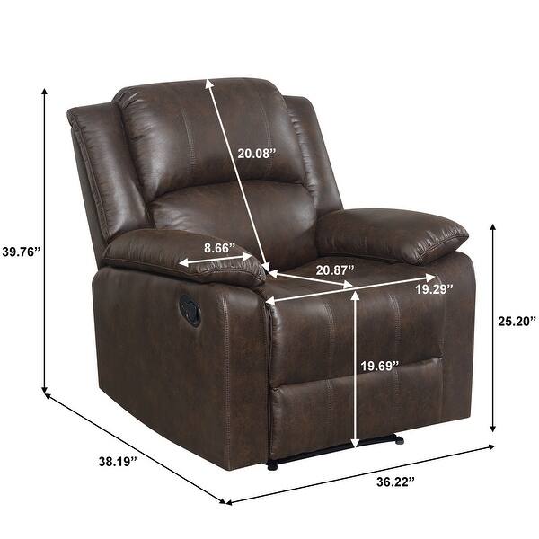 Sooner Wall Hugger Recliner in Brown - Bed Bath & Beyond - 33226819