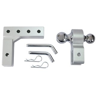 Adjustable Aluminum Trailer Hitch, 2" Receiver, 6,000 lbs GTW - Bed ...